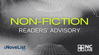 A black and white background with green text reading, "Non-fiction."